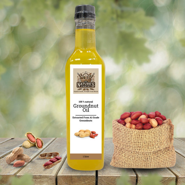 Cold Pressed Organic Groundnut Oil – The Nature's Pantry